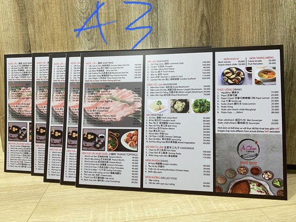 Địa chỉ in Menu Quận Phú Nhuận giá rẻ