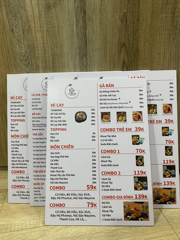 Địa chỉ in Menu quận 5 giá rẻ uy tín
