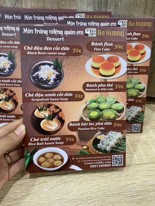 Xưởng in Menu quận Tân Phú giá rẻ